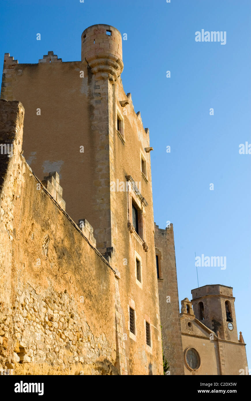 Castle of Altafulla (11th century). Tarragonès, Costa Daurada ...