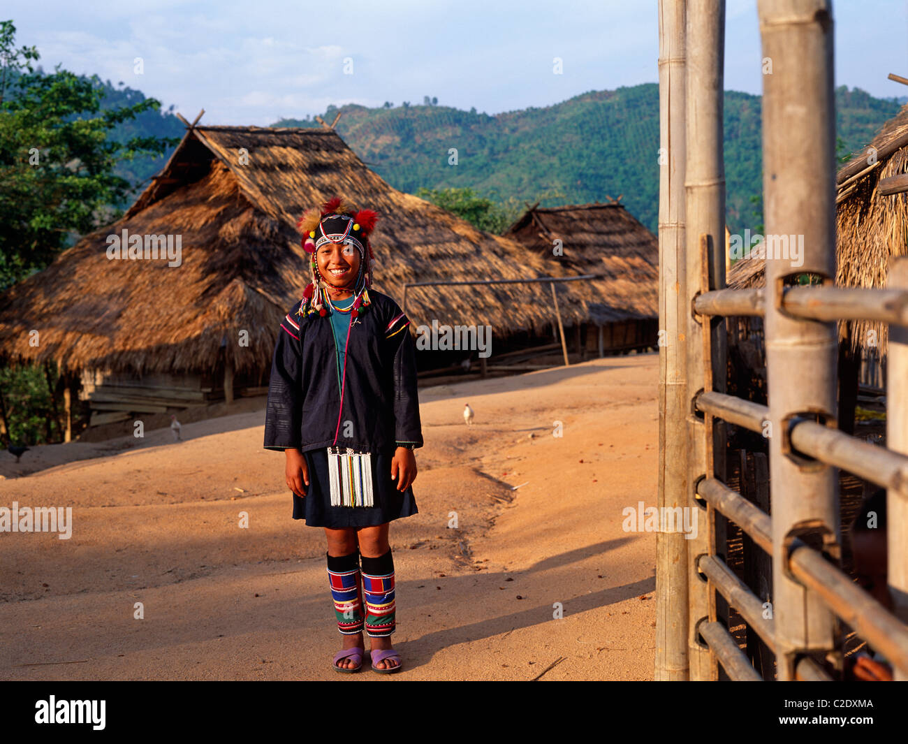 Akha Tribe North Thailand Stock Photo - Alamy