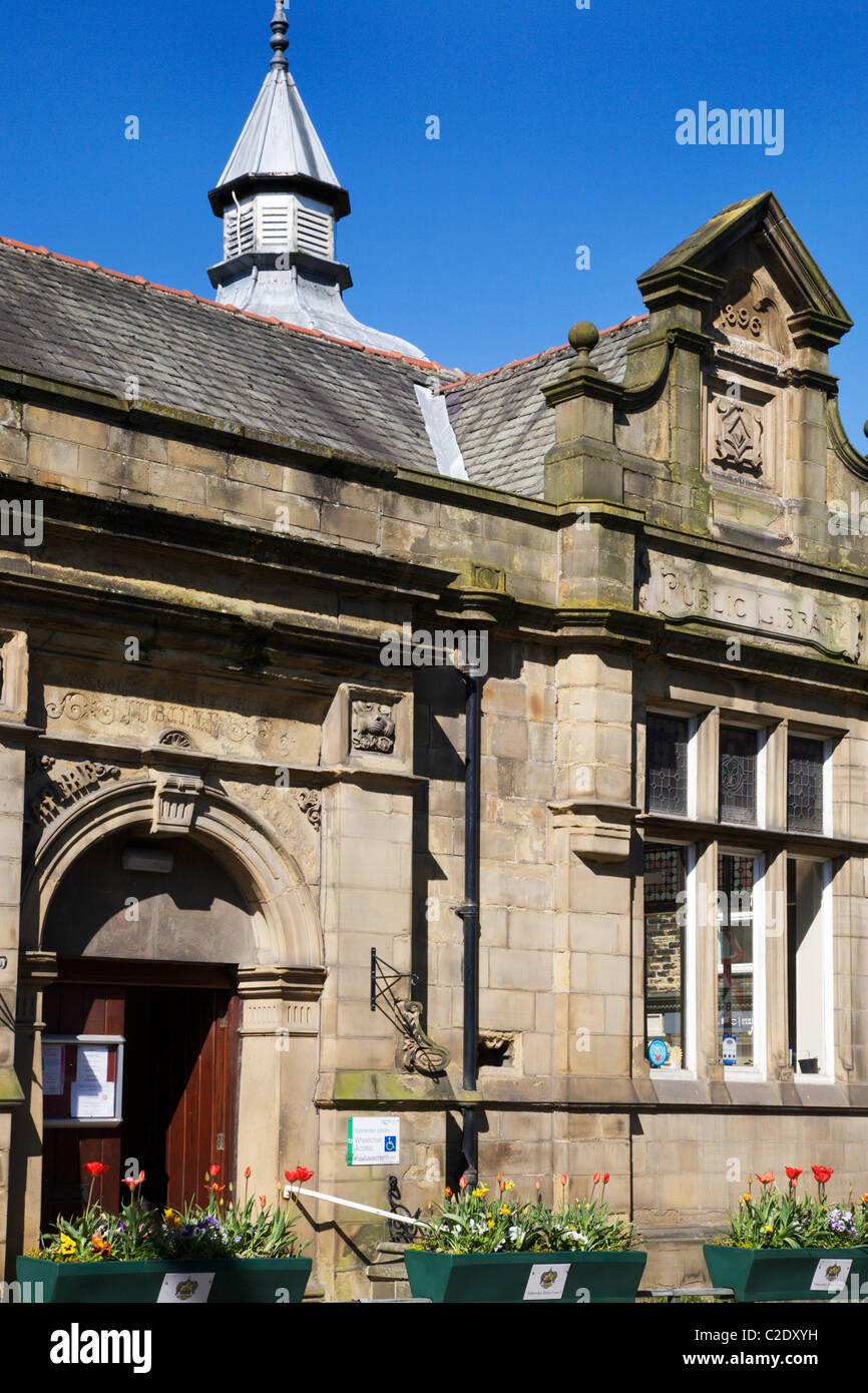 Public Library Todmorden West Yorkshire England Stock Photo - Alamy