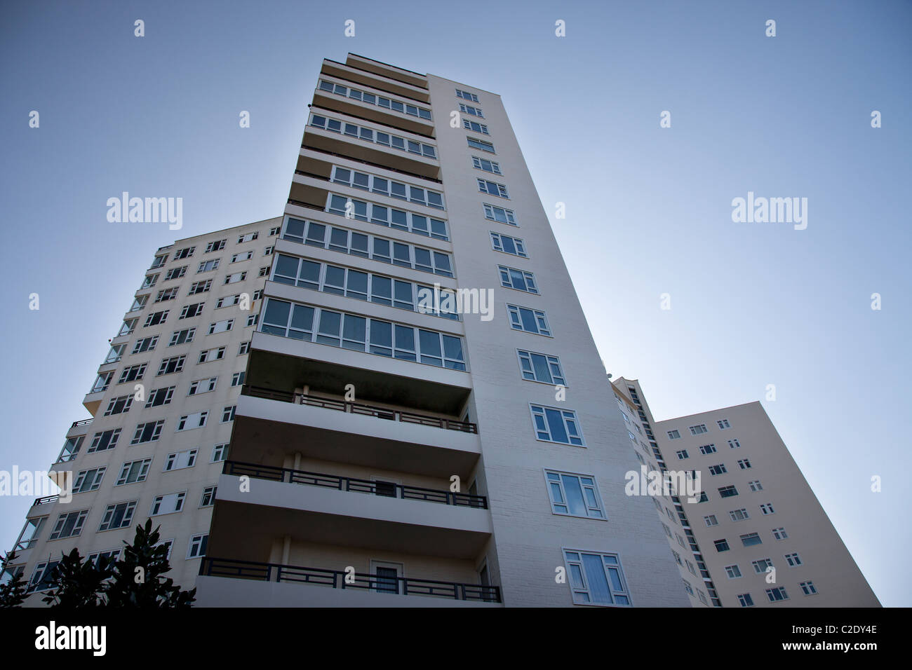 The Albany block of flats in Bournemouth Stock Photo - Alamy
