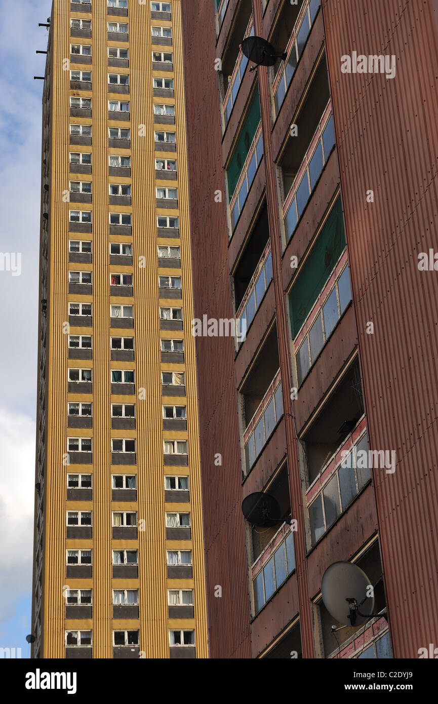 Red Road Flats in Glasgow Stock Photo - Alamy
