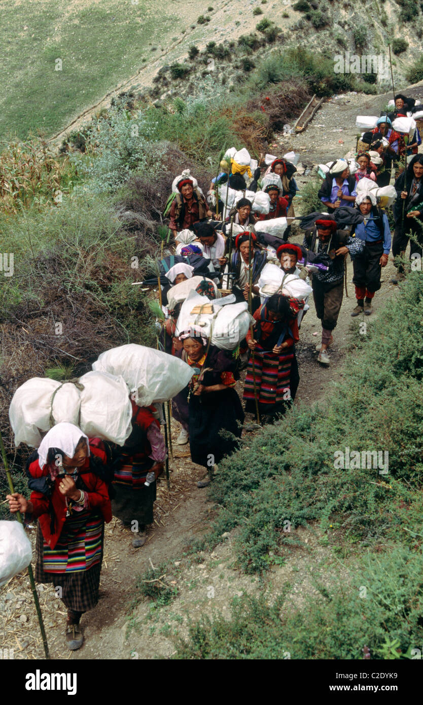 Tibetan pilgrimage path hi-res stock photography and images - Alamy