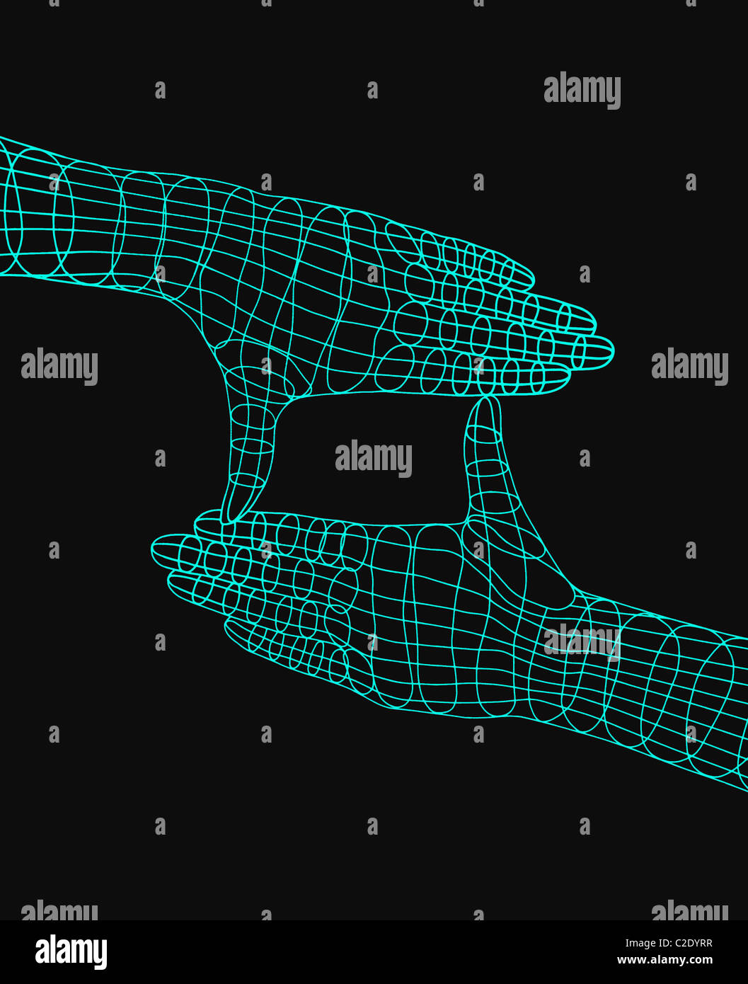 GRID HANDS FRAMING SEARCH SEARCHING Stock Photo - Alamy