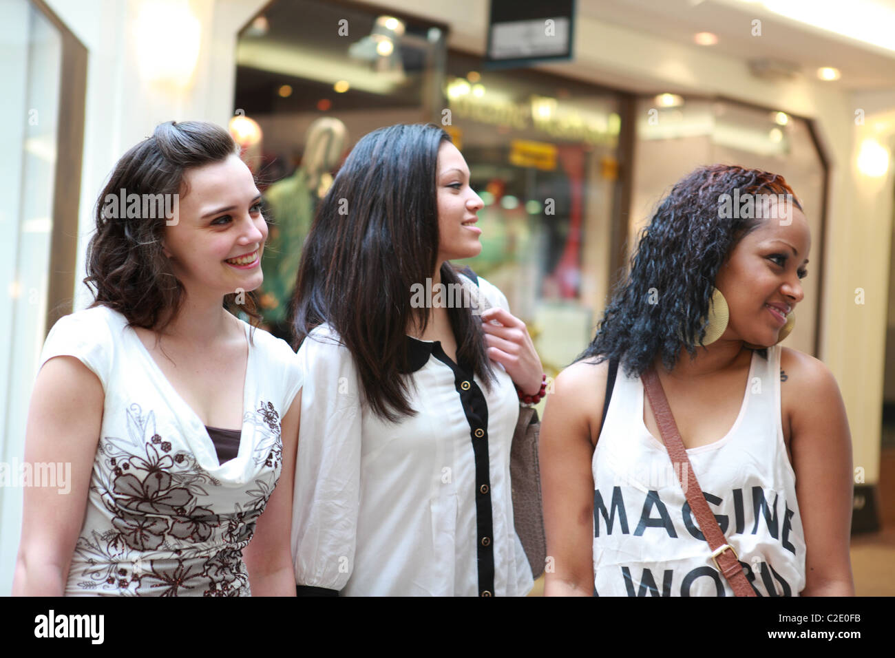 Girls Shopping Trip Stock Photo - Alamy