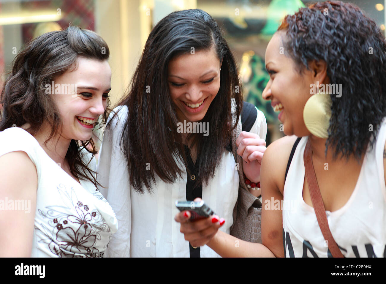 Girls Shopping Trip Stock Photo - Alamy