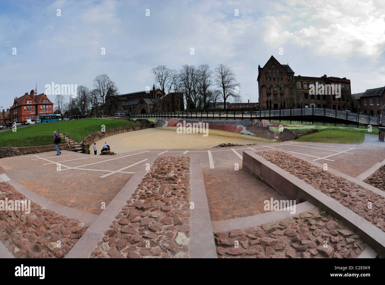 Roman Amphitheatre in Chester Stock Photo - Alamy