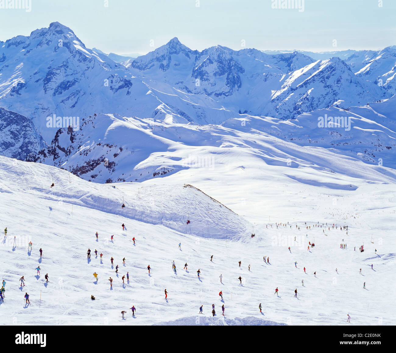 Ski Slope Alps France Stock Photo - Alamy