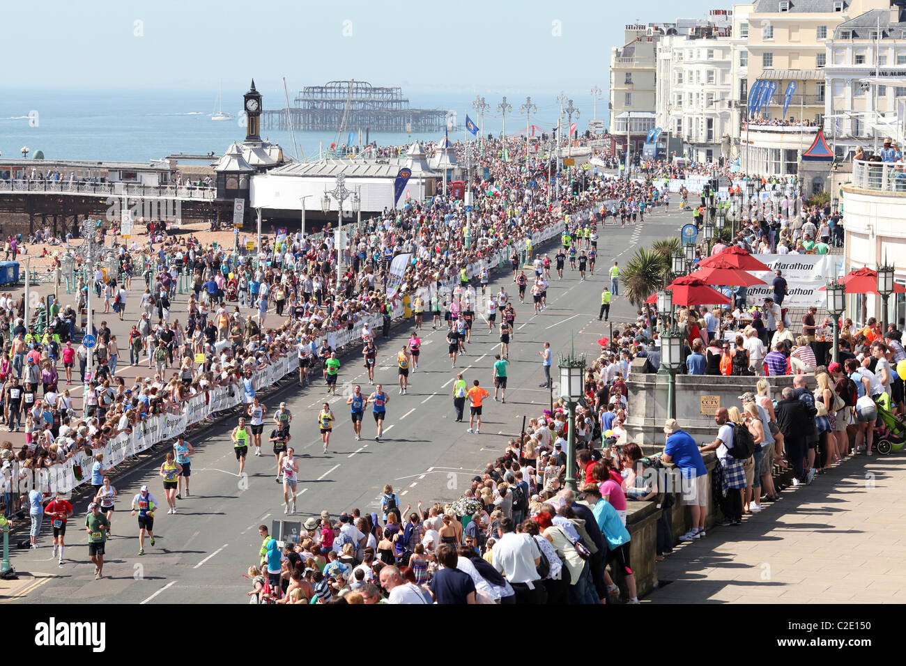 General view of the Brighton Marathon 2011 Picture by James Boardman ...