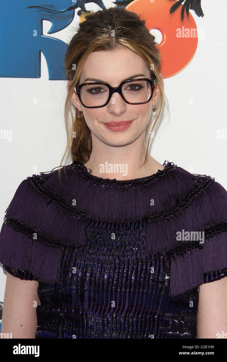 ANNE HATHAWAY RIO LOS ANGELES PREMIERE. TWENTIETH CENTURY FOX HOLLYWOOD ...