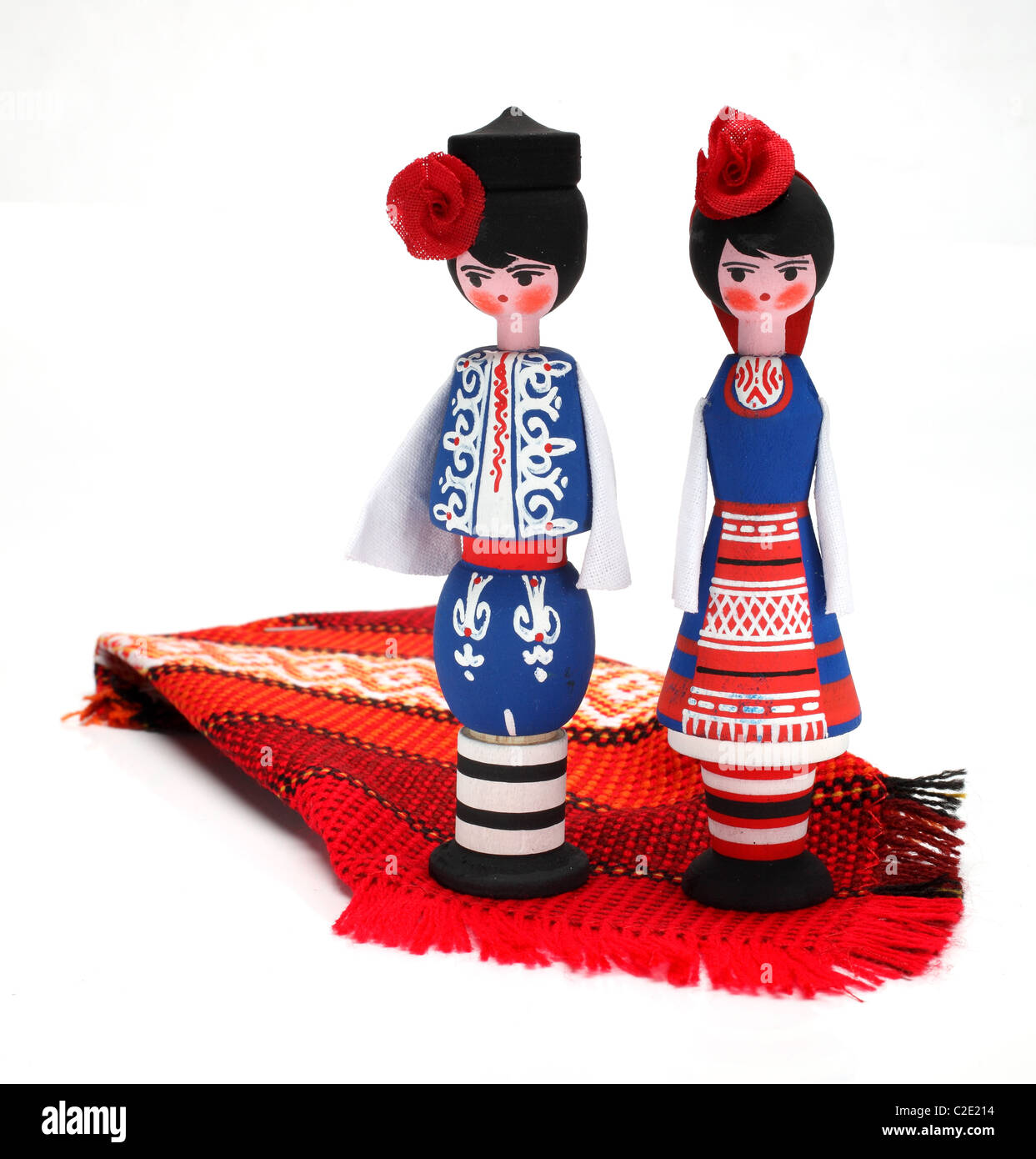 Bulgarian wooden traditional toy souvenirs Stock Photo - Alamy