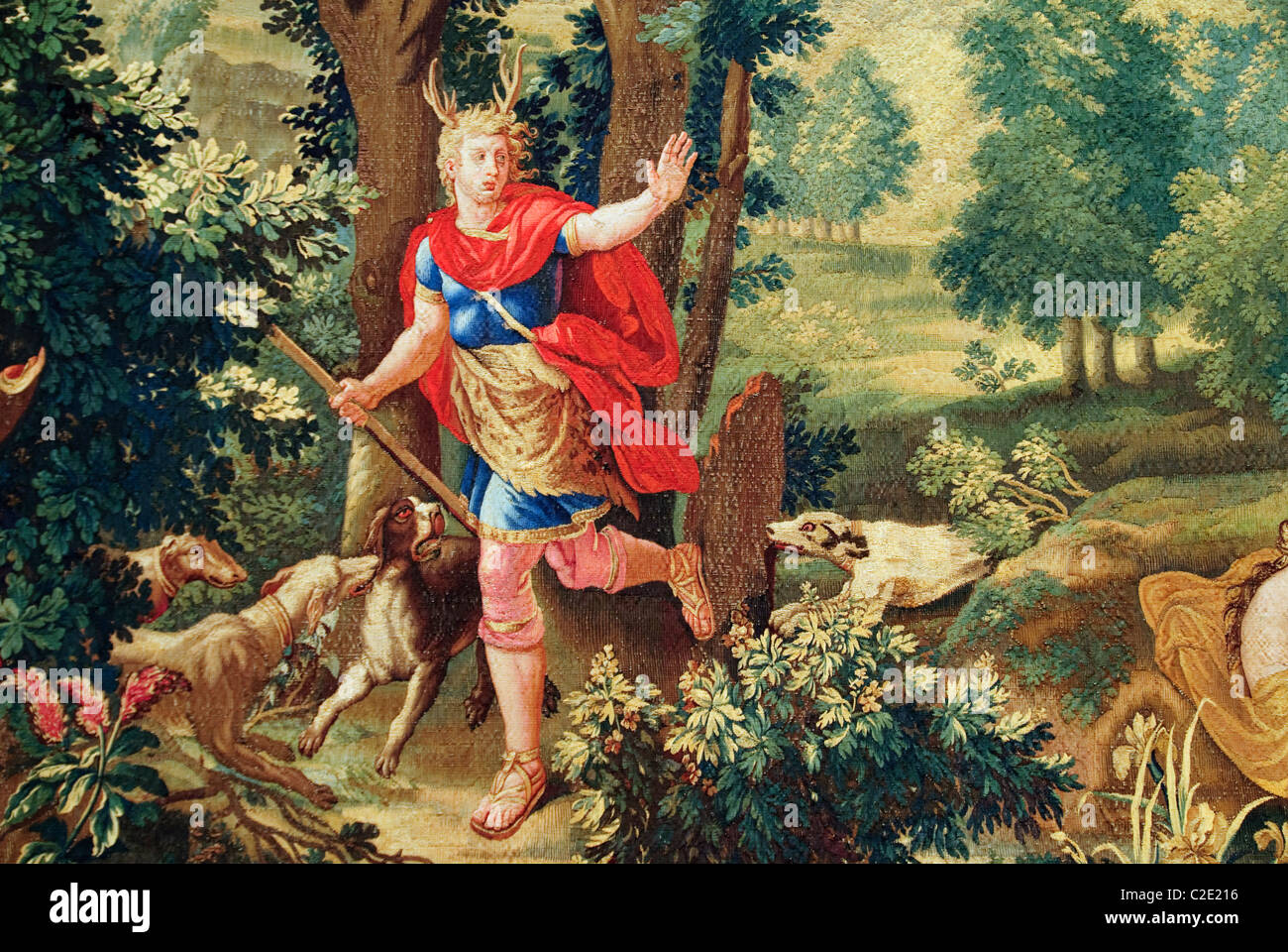 Detail: Diana and Actaeon from a set of Ovid's Metamorphoses Stock ...