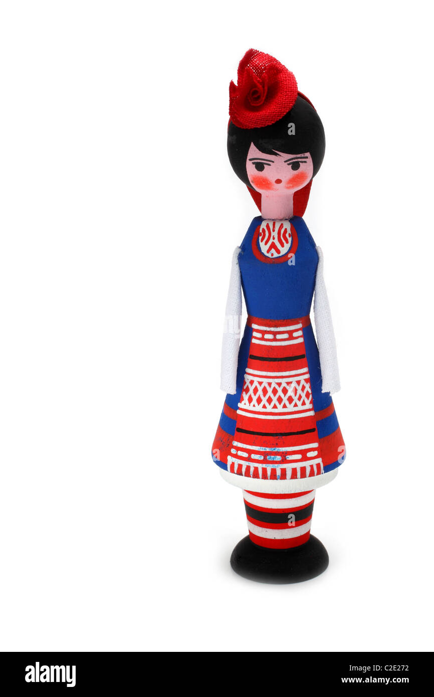 Bulgarian wooden traditional toy souvenirs Stock Photo - Alamy