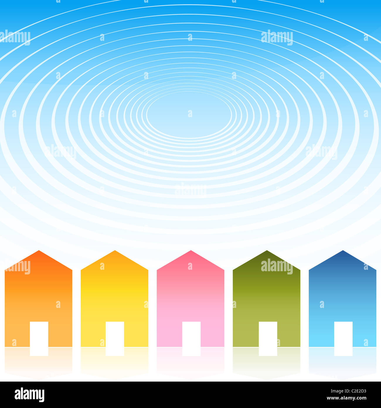 An image of a housing ripple effect background Stock Photo - Alamy