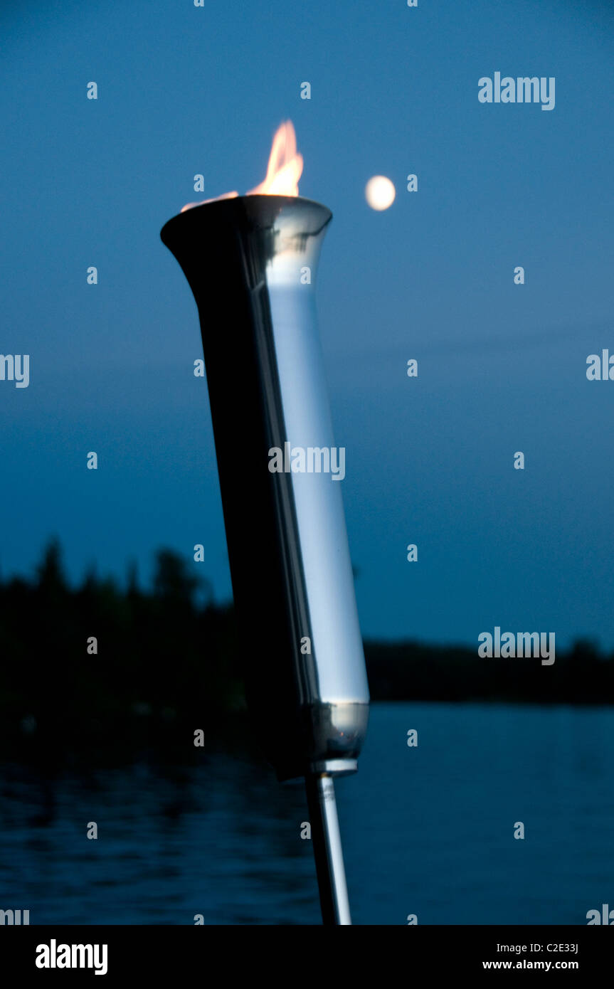 Torch forest silhouette hi-res stock photography and images - Alamy