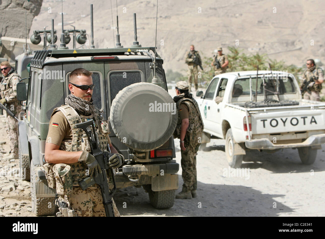 Bundeswehr isaf soldiers during road hi-res stock photography and ...