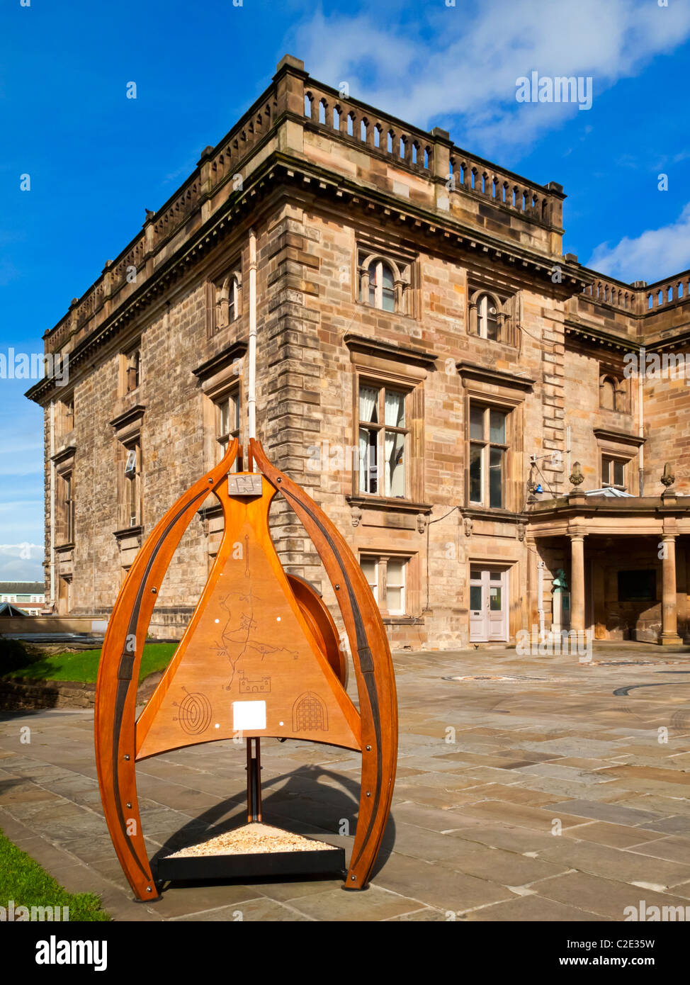 Nottingham Castle England UK now a museum and art gallery standing on ...