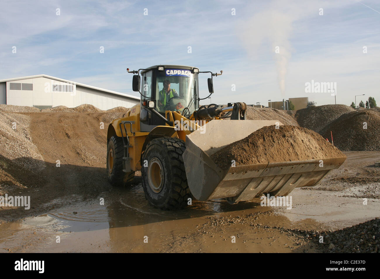 Recycling Concrete Waste England Stock Photo - Alamy