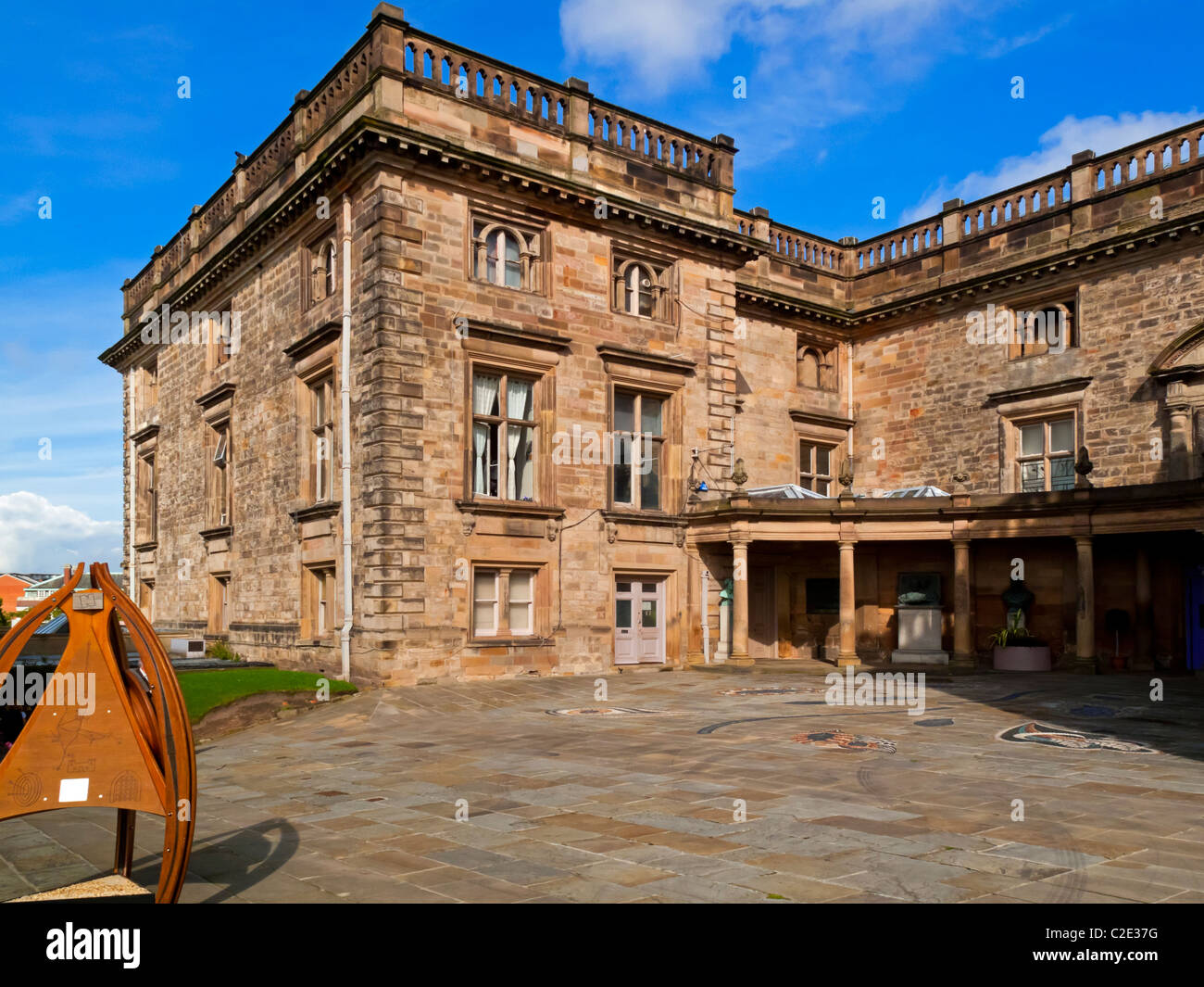 Nottingham Castle England UK now a museum and art gallery standing on ...