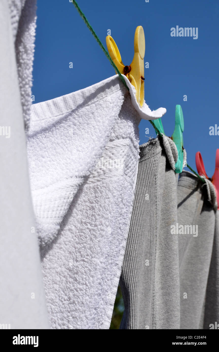 Washing on line hi-res stock photography and images - Alamy