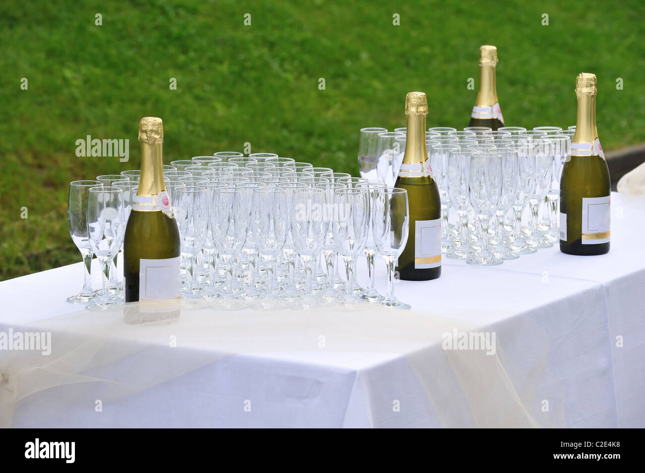 champagne and cup Stock Photo - Alamy