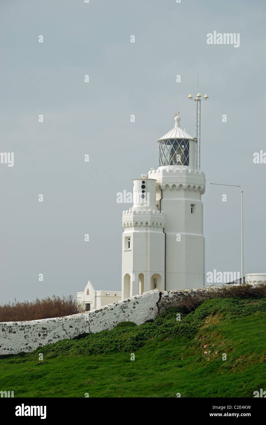 St Catherine's Lighthouse, Niton Undercliffe, the Isle of Wight ...