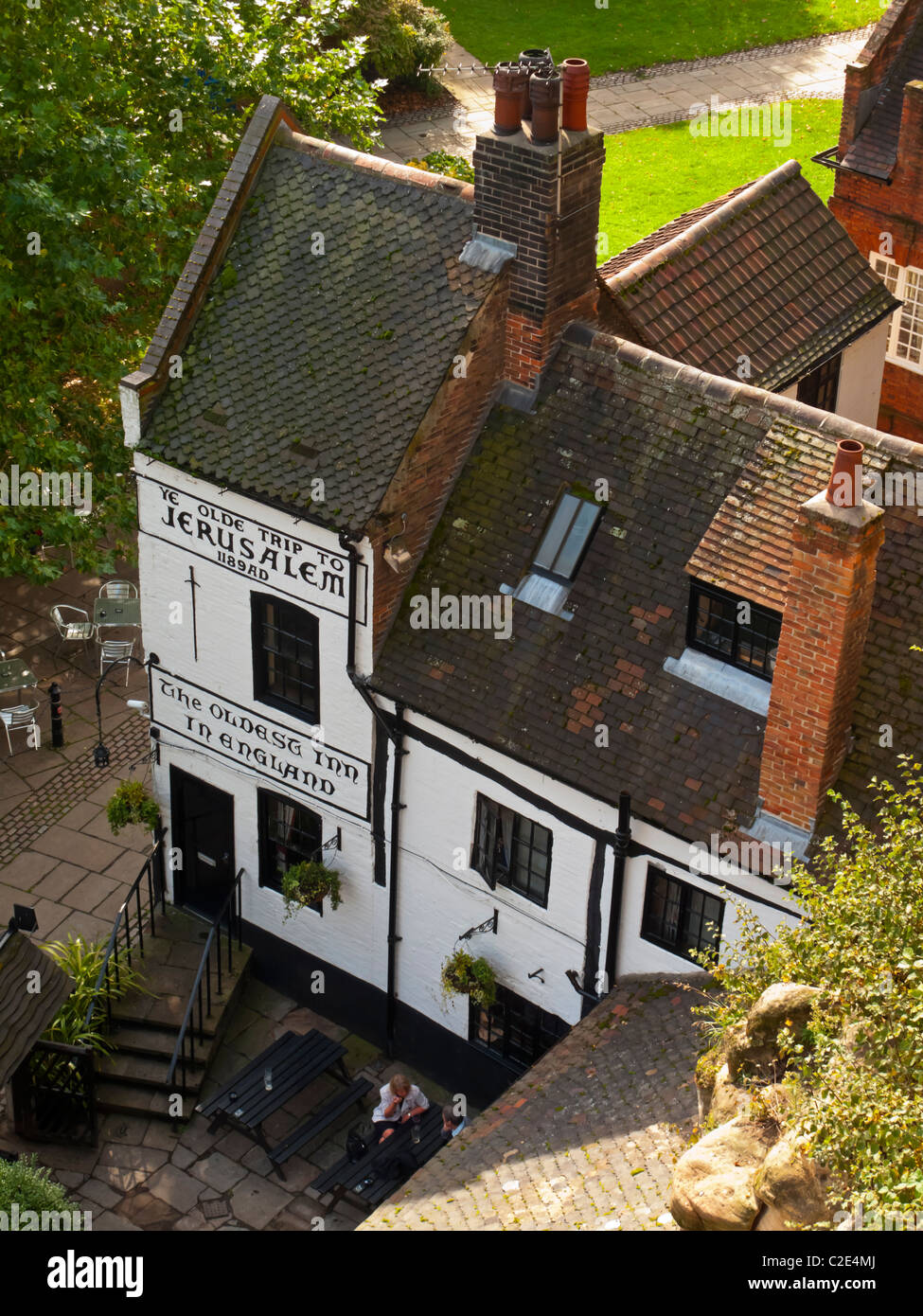 Ye Olde Trip To Jerusalem pub Nottingham England UK which dates from ...
