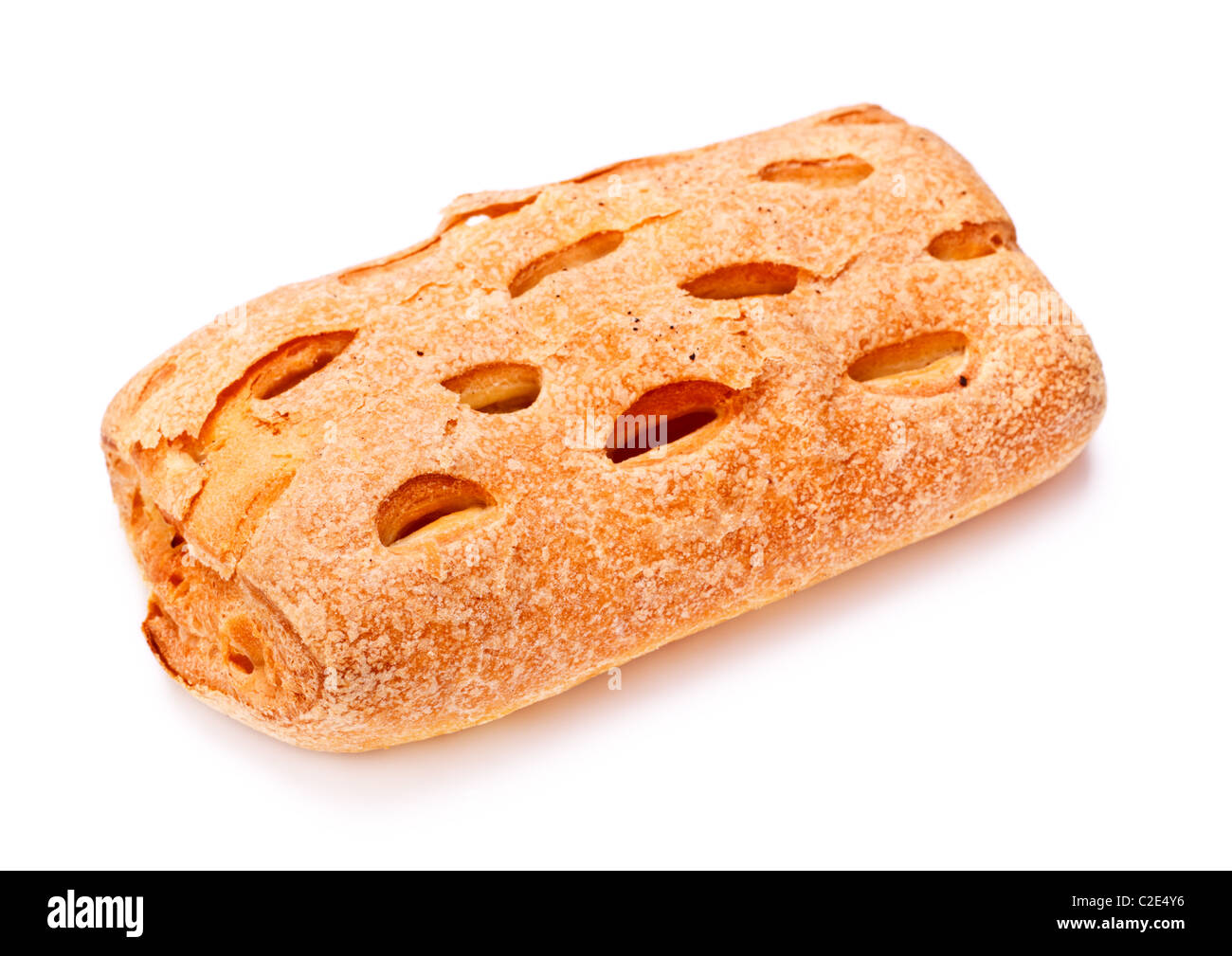 fresh crispy pie isolated on white background Stock Photo - Alamy