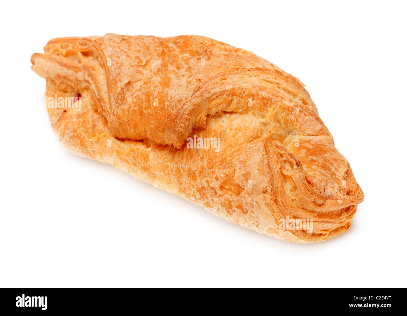 fresh crispy bun isolated on white background Stock Photo - Alamy