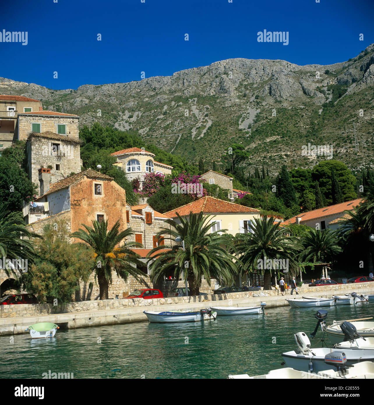 Mlini Harbour Croatia Stock Photo - Alamy