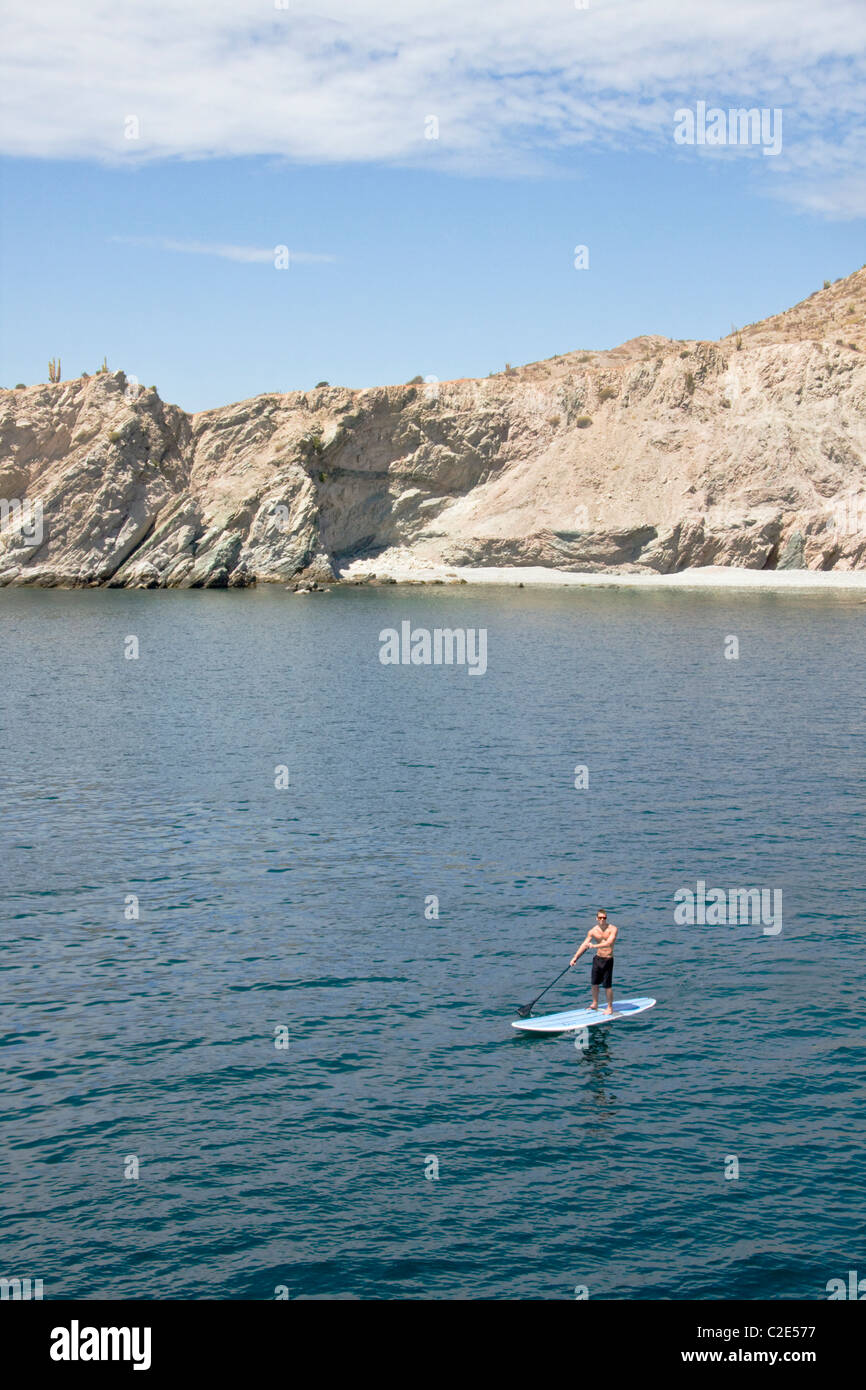 Paddle boarding, Punta Colorado, Sea of Cortez, Baja California, Mexico ...