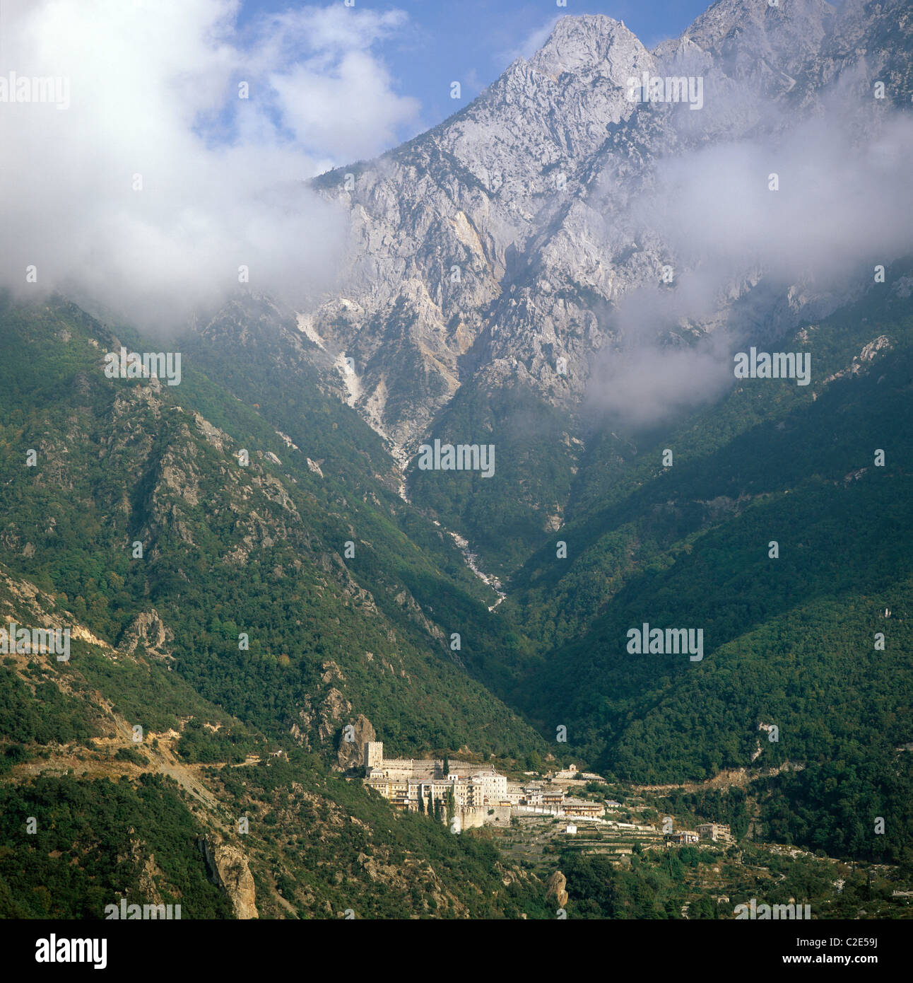 Mount Athos Macedonia Greece Stock Photo - Alamy