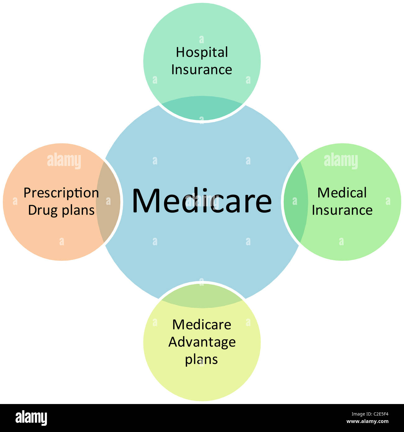 Medicare business diagram management strategy concept chart ...