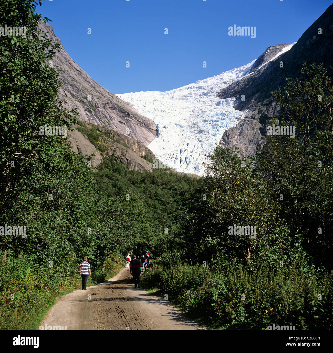 Briksdal Glacier Norway Stock Photo - Alamy