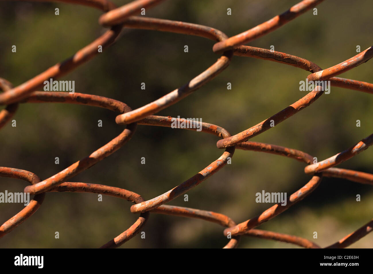 Rusted Chain Link Fence Stock Photo - Alamy