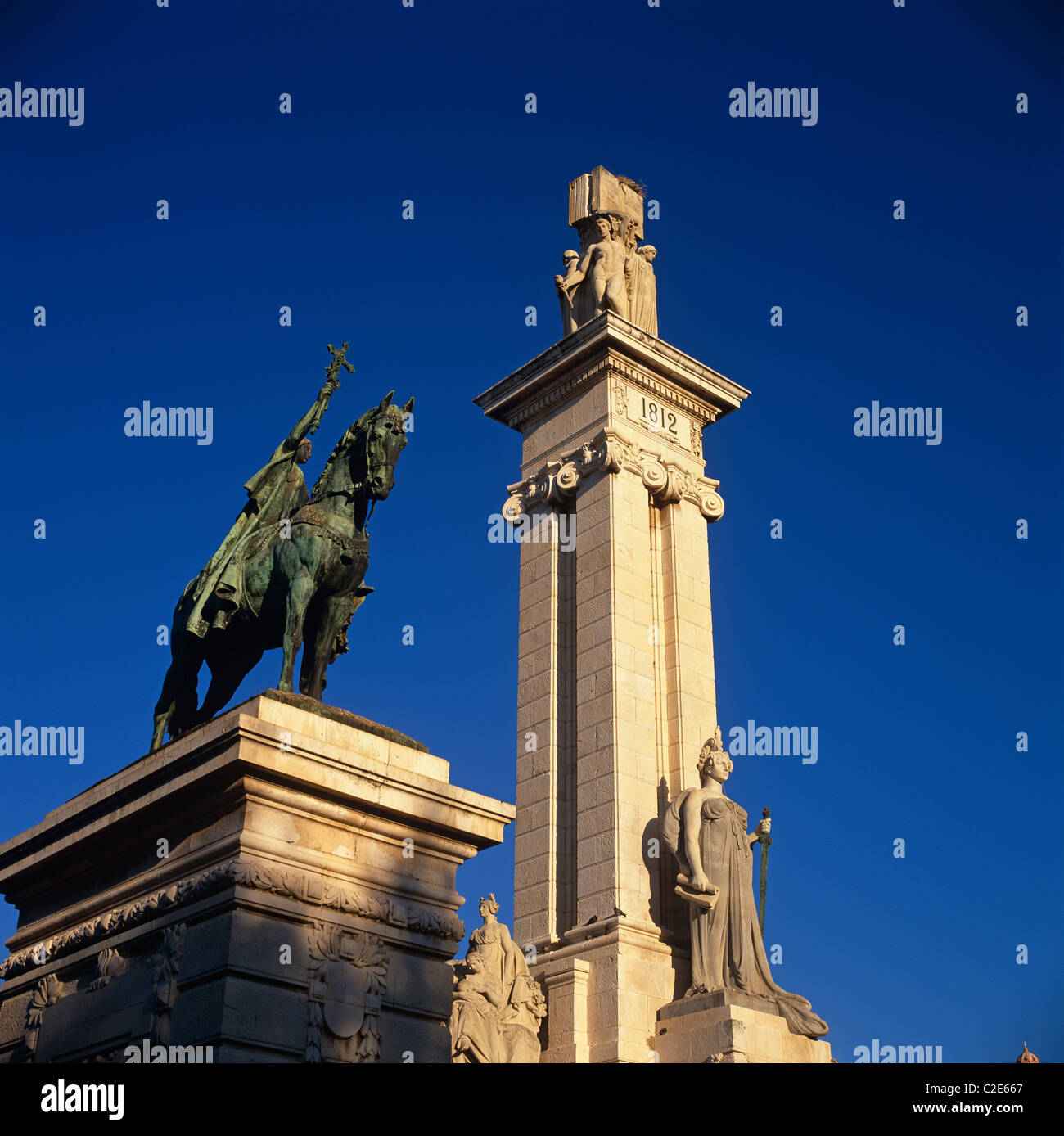 Monument to the cortes of cadiz hi-res stock photography and images - Alamy