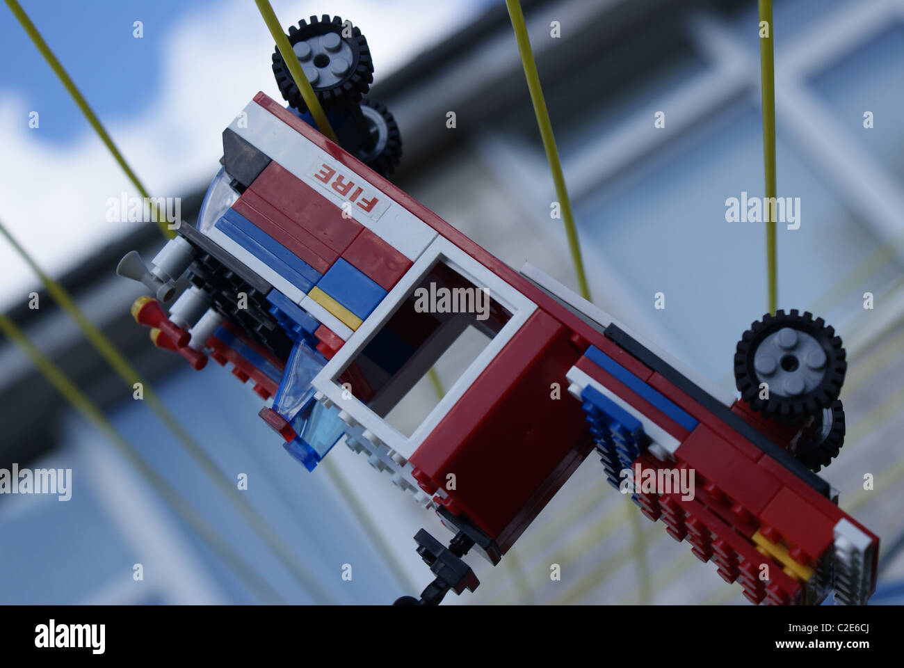 Lego fire truck Stock Photo - Alamy