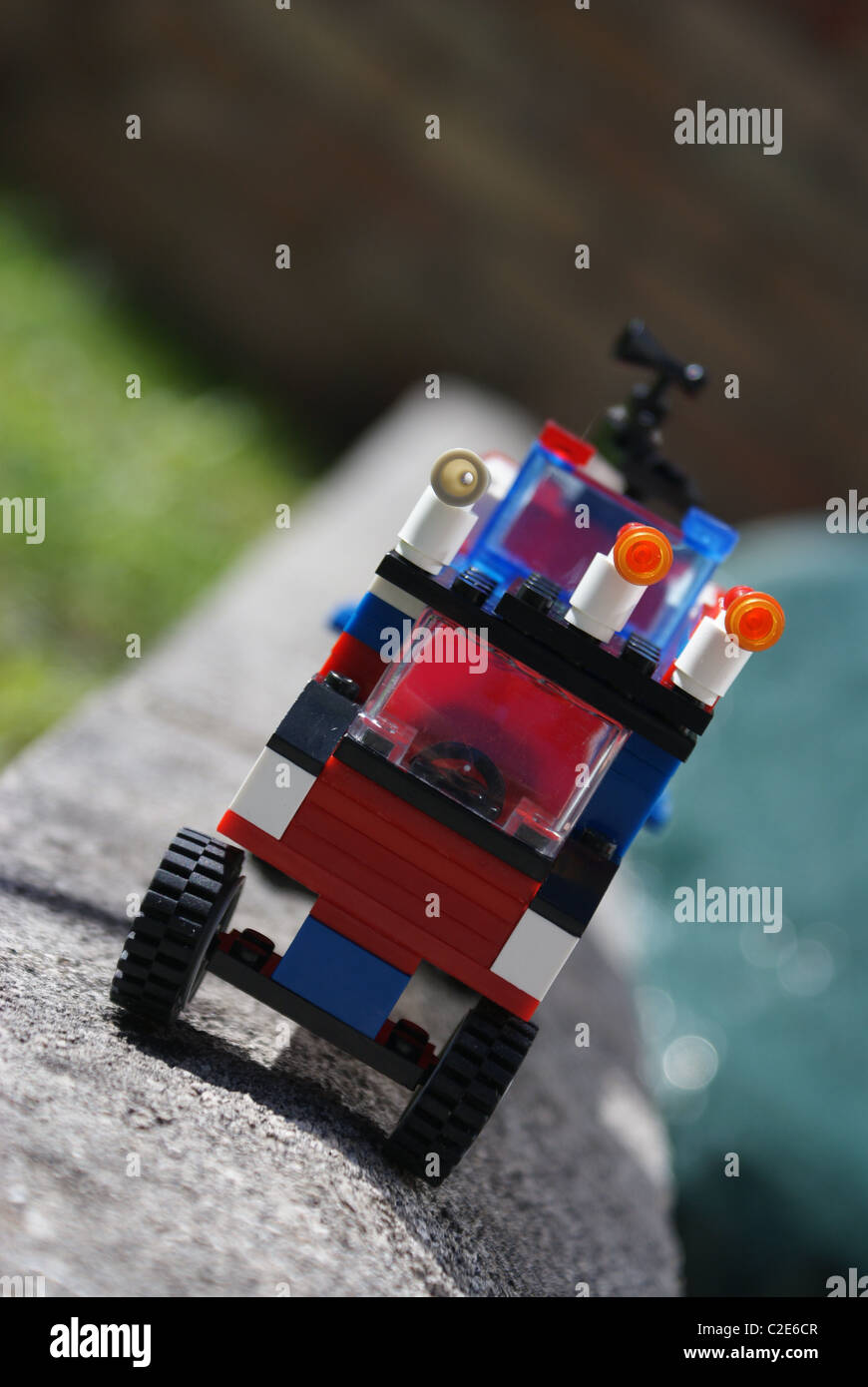 Lego fire truck Stock Photo - Alamy
