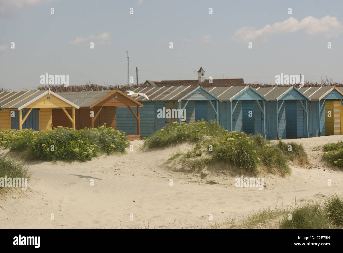 Colourful beach huts Stock Photo - Alamy