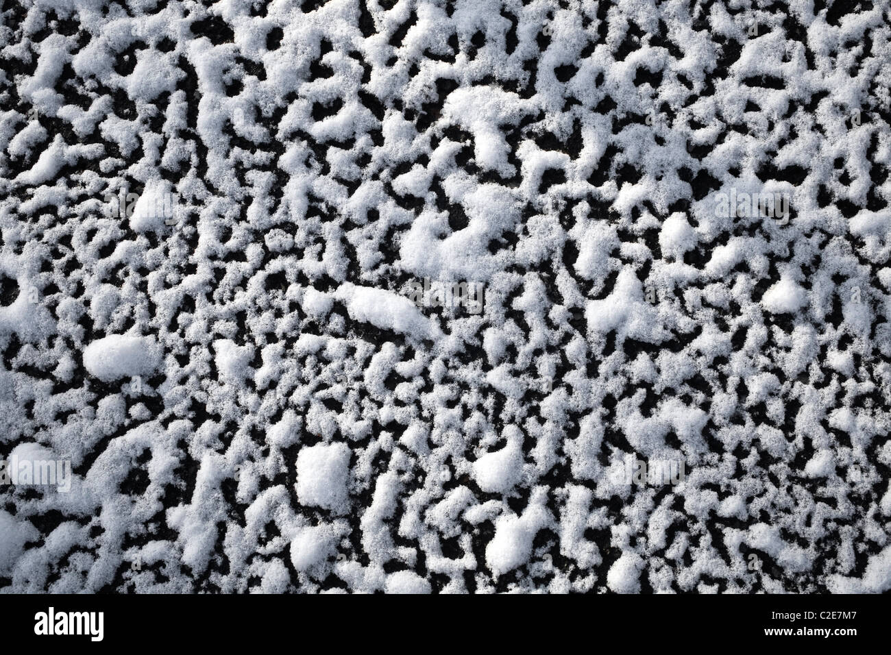 Snow On Pavement Stock Photo - Alamy