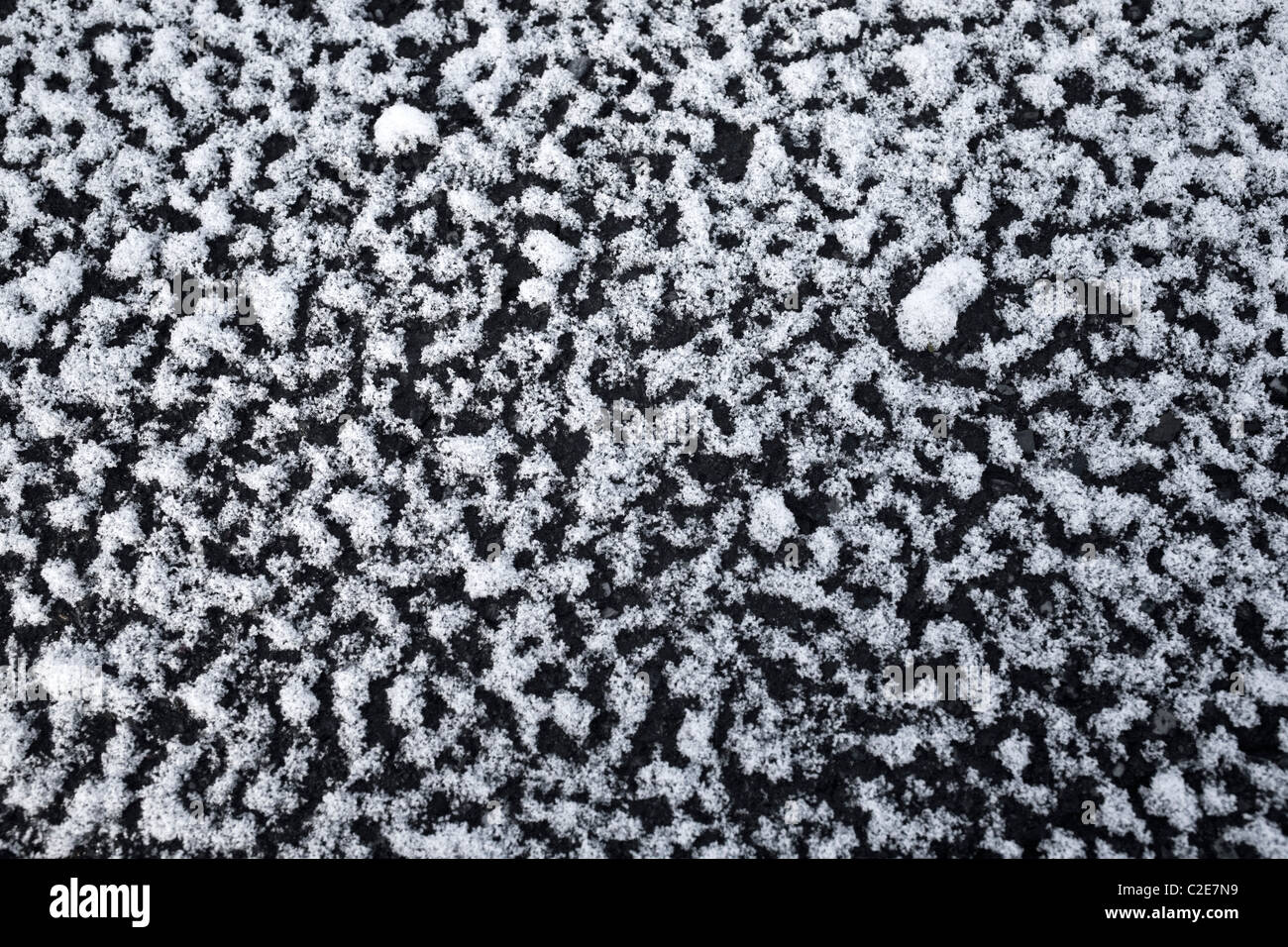 Snow On Pavement Stock Photo - Alamy