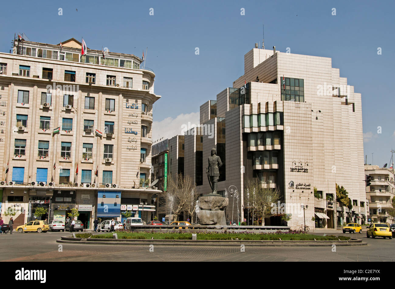 Central Damascus modern Town City Syria Syrian Stock Photo - Alamy