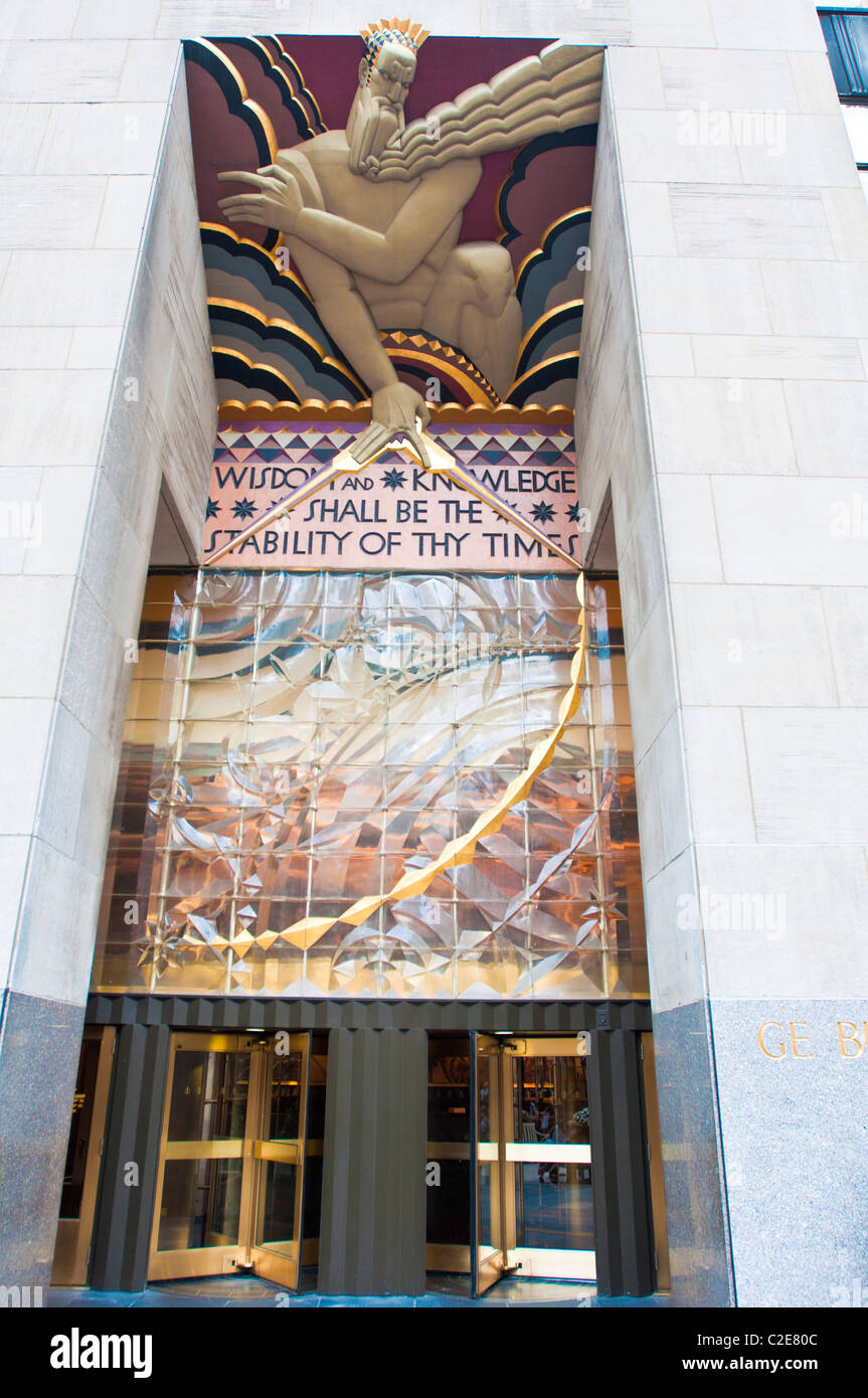 Main entrance to GE, Wisdom and Knowledge shall be the stability of thy ...