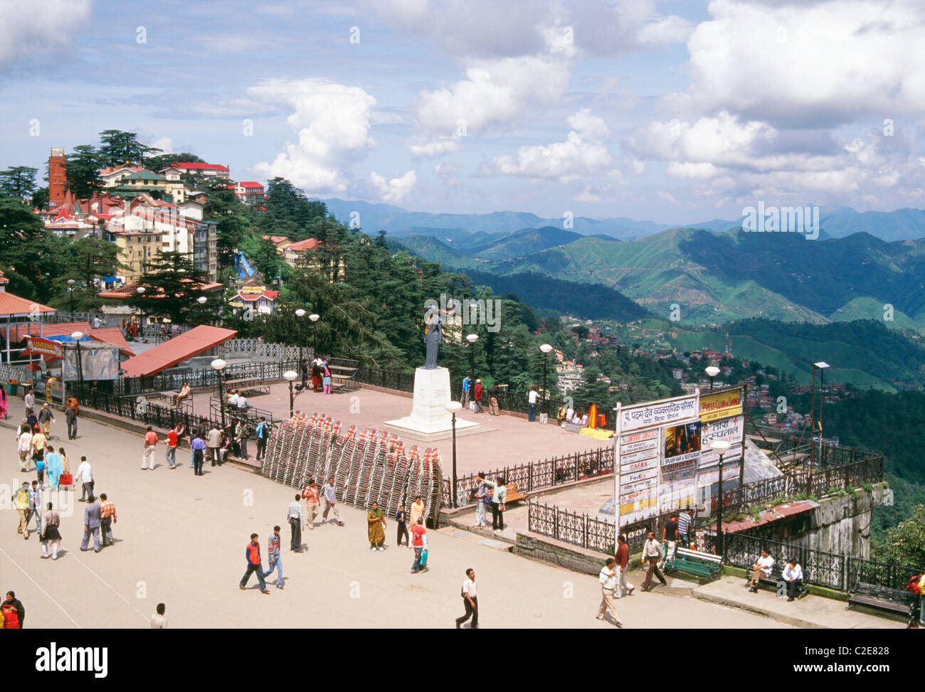 Hill town of Shimla was the capital of the British Raj in summer. It ...