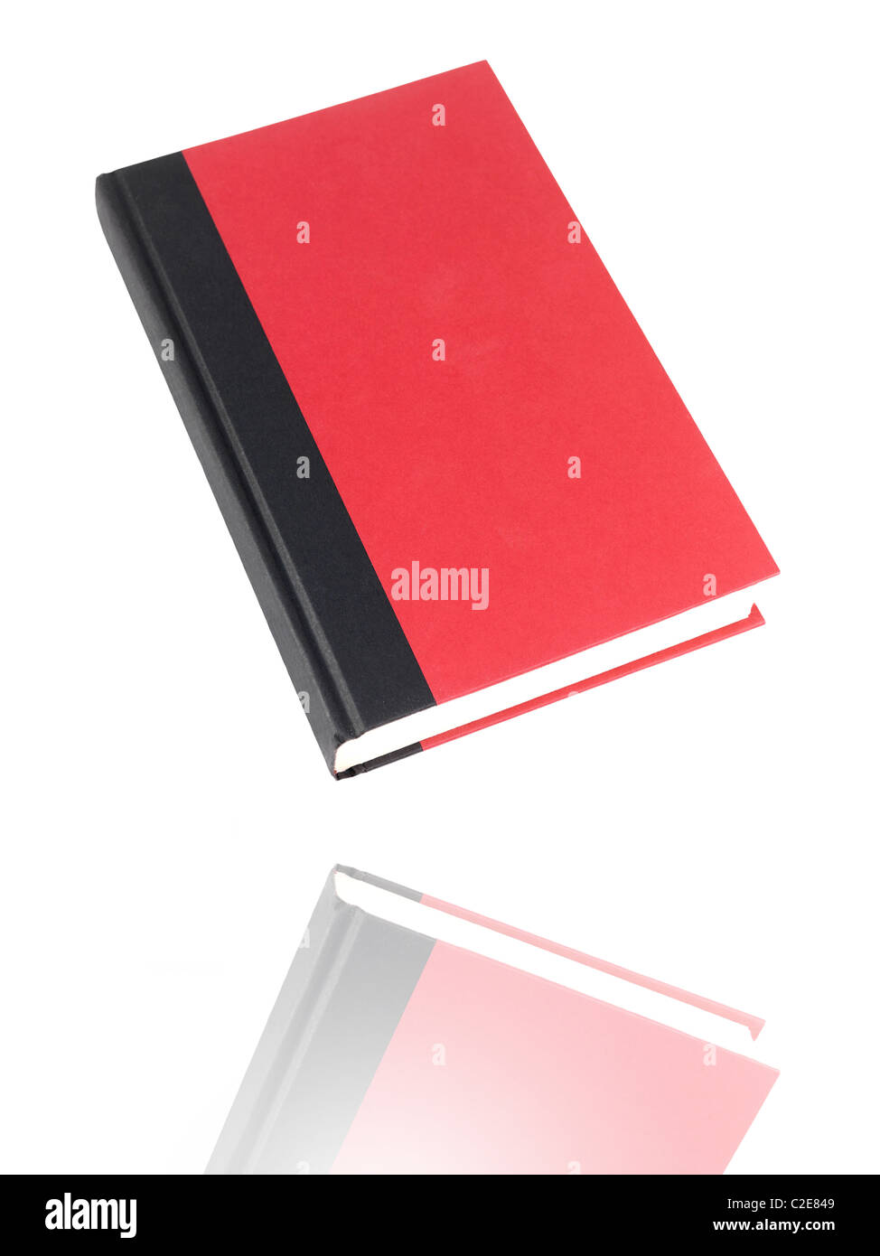 A red book isolated against a white background Stock Photo - Alamy