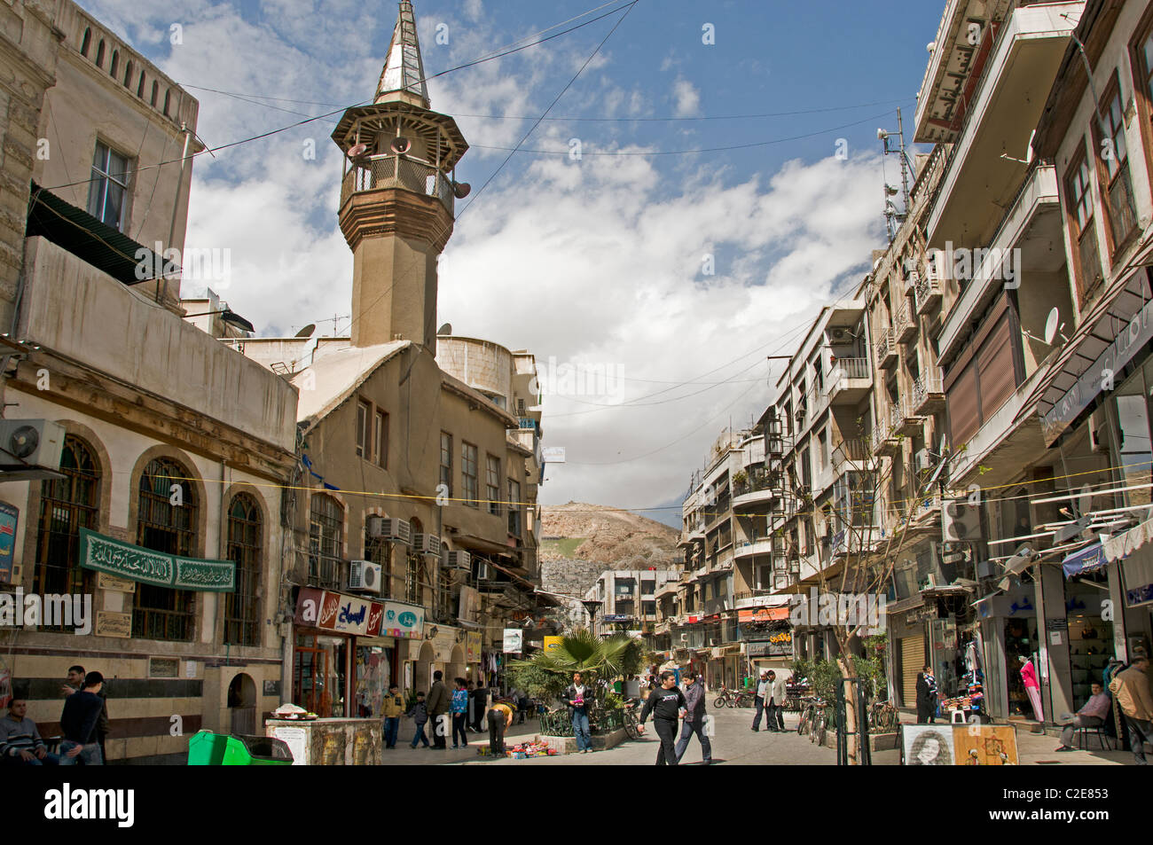 Old Mosque shopping street central Damascus Syria Stock Photo - Alamy