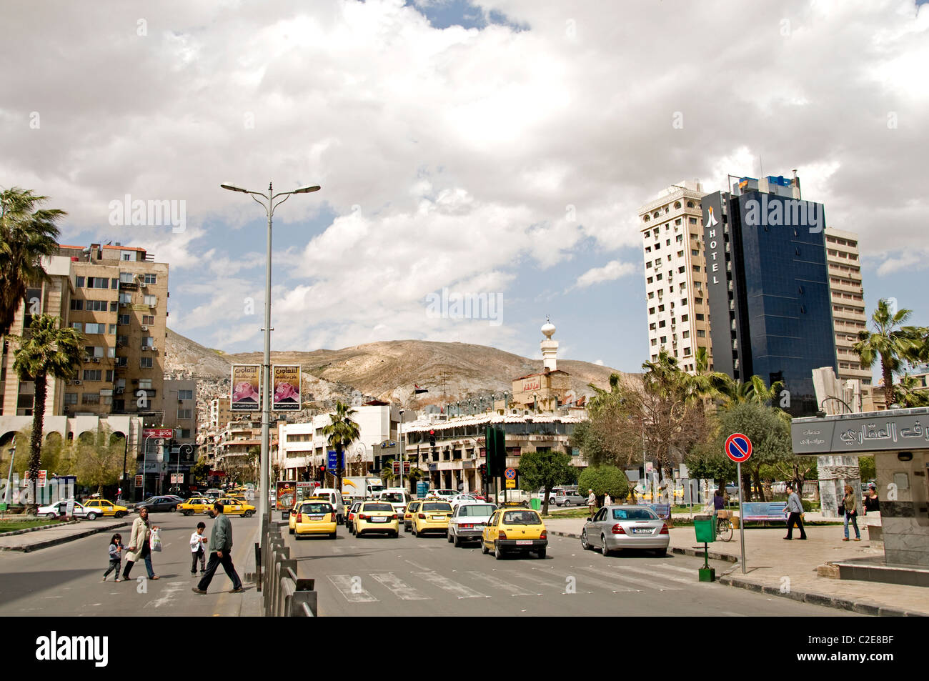 Central Damascus modern Town City Syria Syrian Stock Photo - Alamy