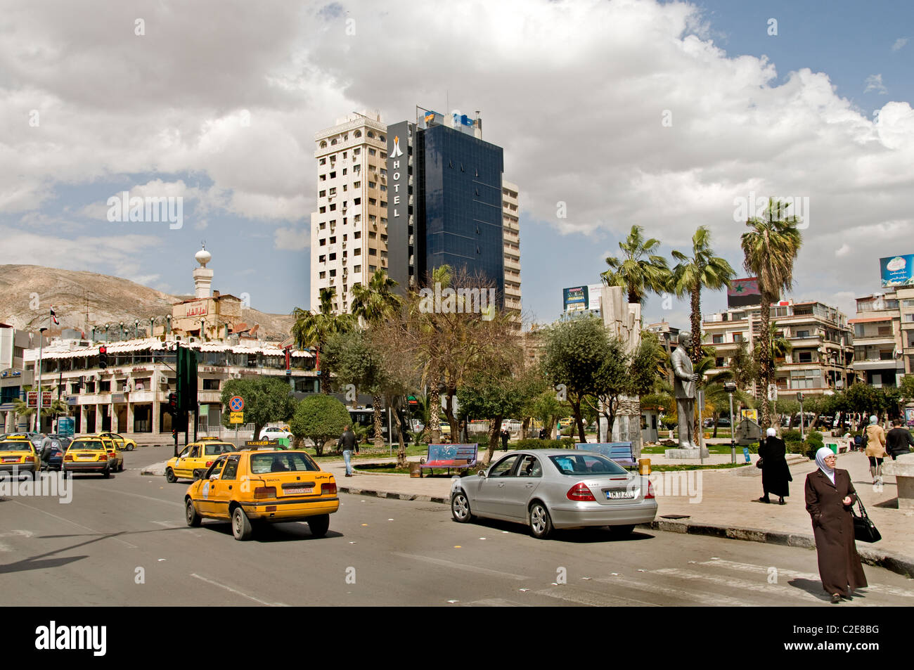 Central Damascus modern Town City Syria Syrian Stock Photo - Alamy