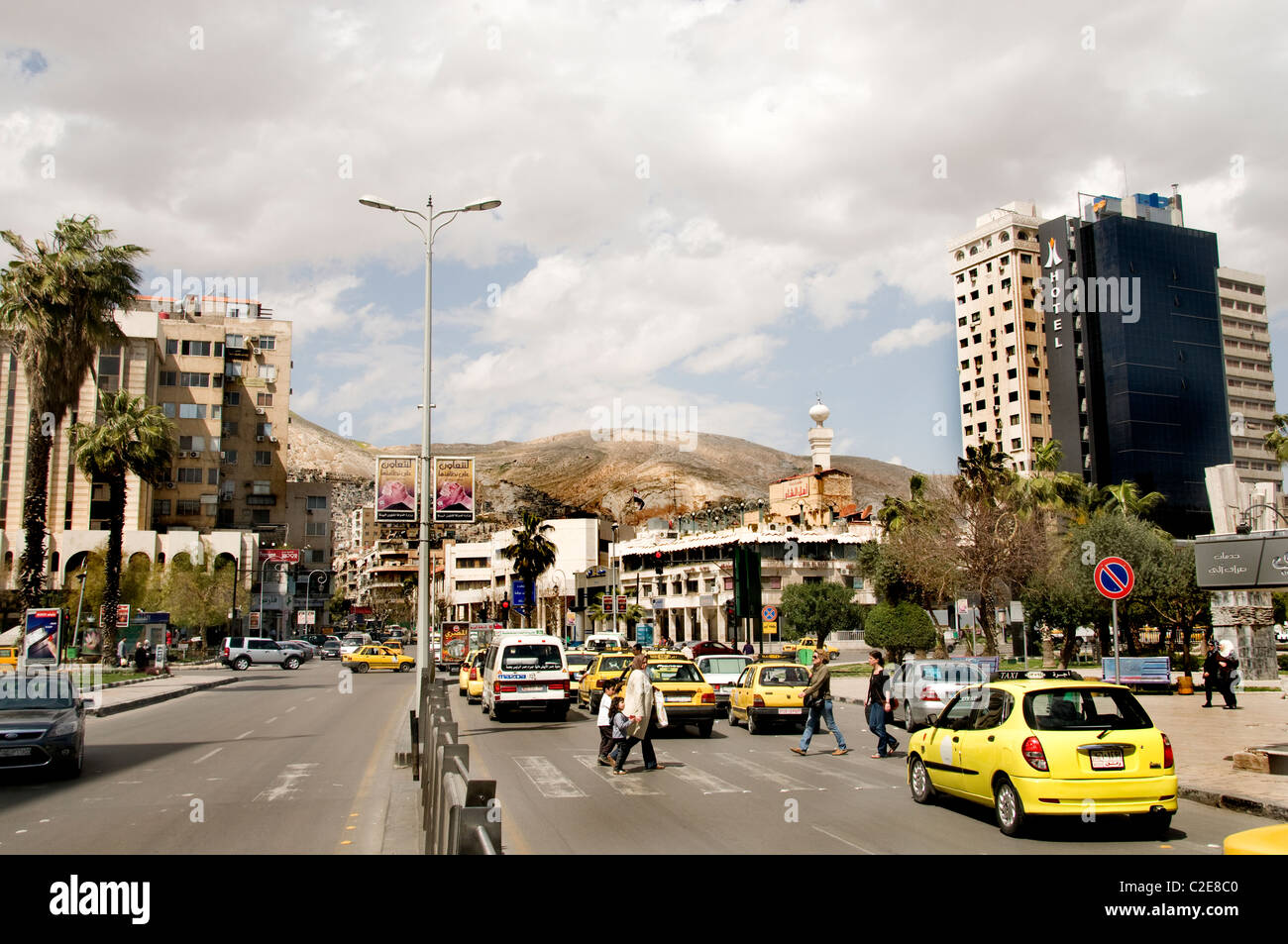 Central Damascus modern Town City Syria Syrian Stock Photo - Alamy