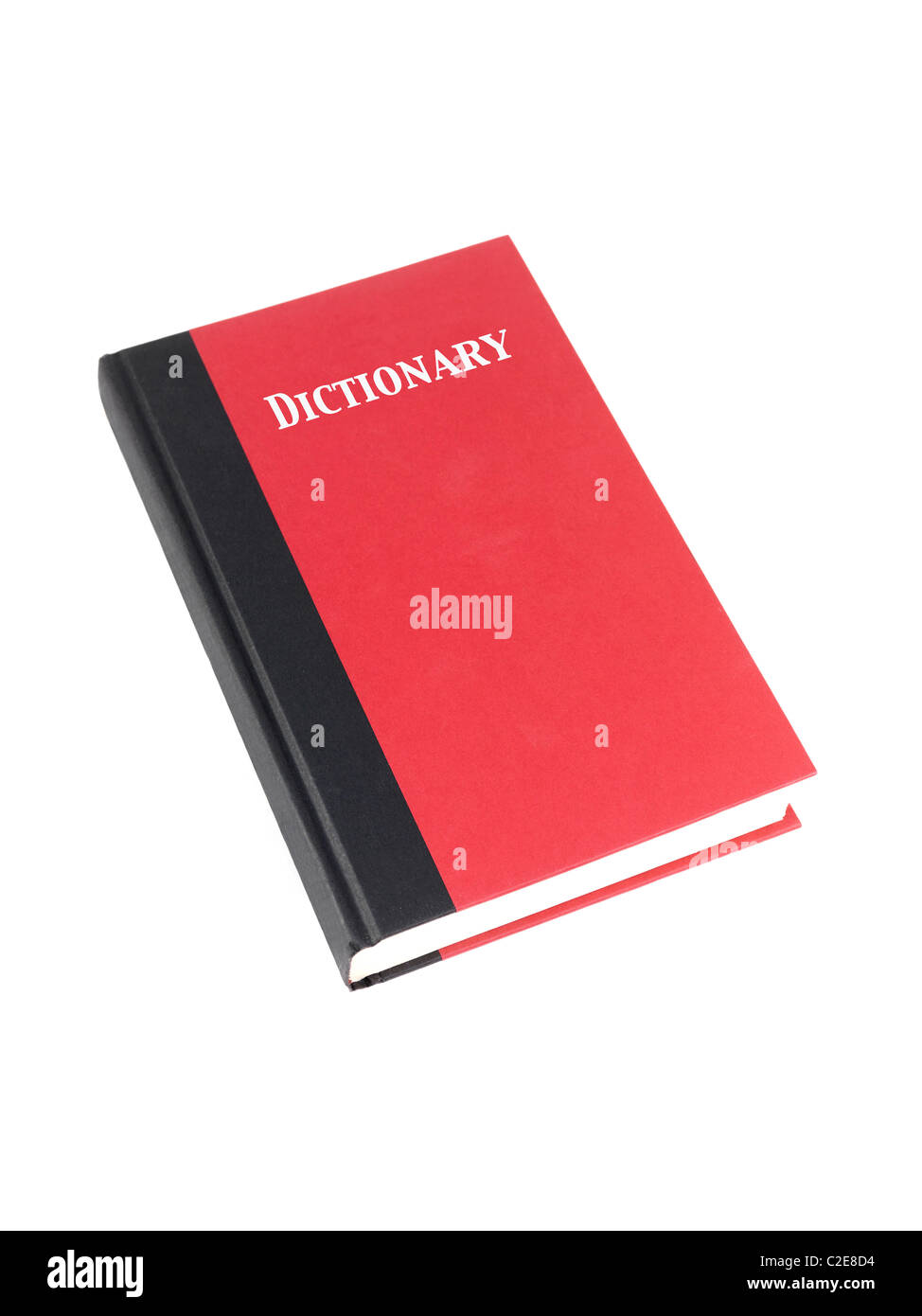 A dictionary isolated against a white background Stock Photo - Alamy