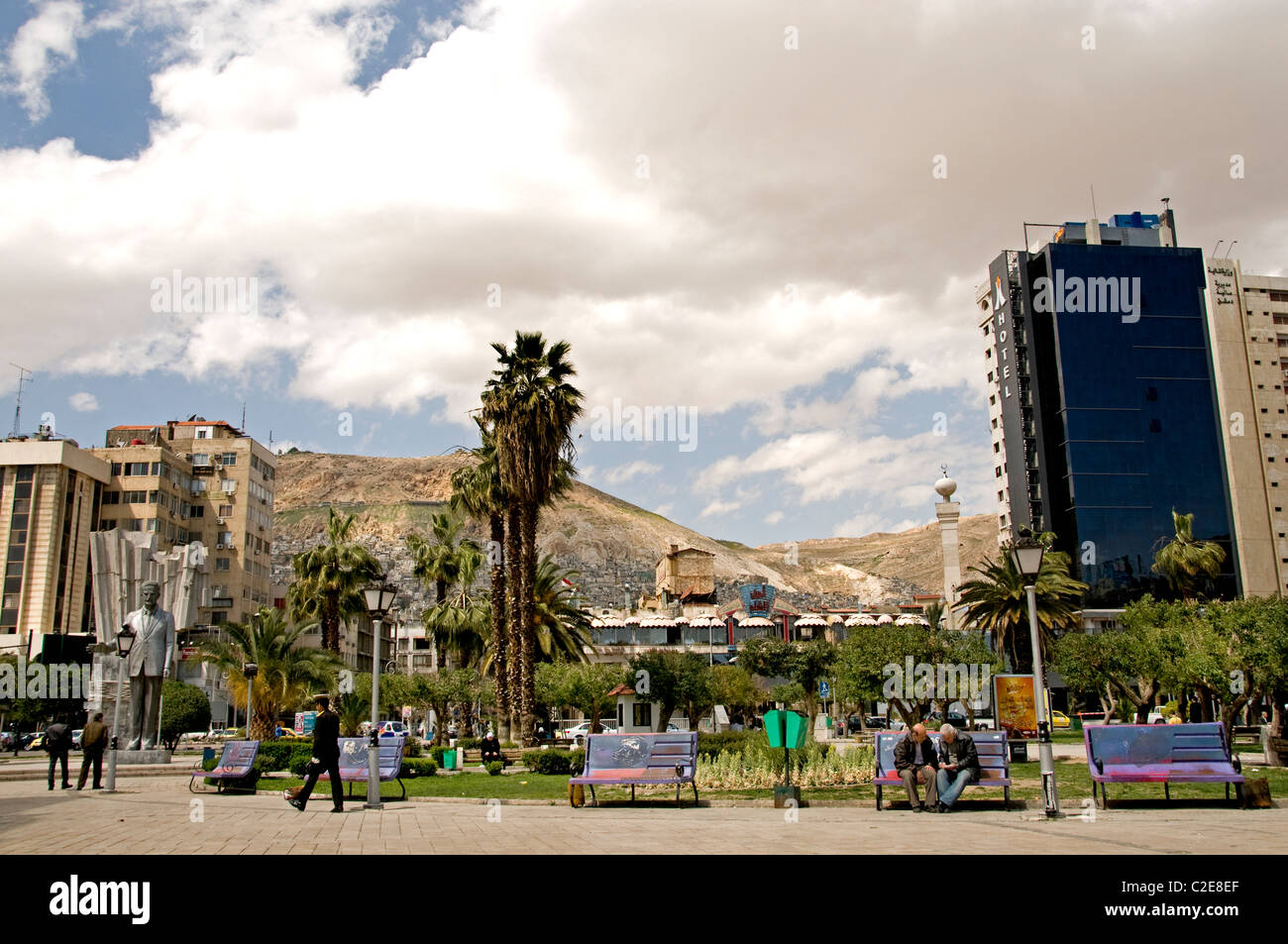 Central Damascus modern Town City Syria Syrian Stock Photo - Alamy